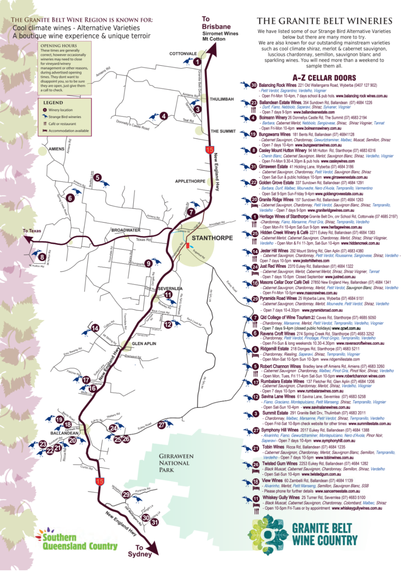 The Ultimate Granite Belt List | Stanthorpe's Top Things to Do